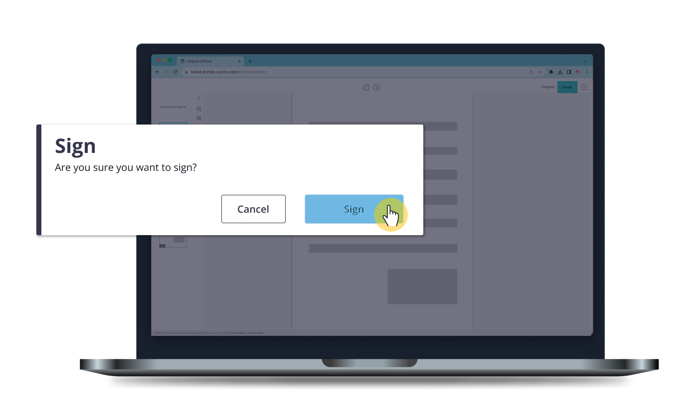Fonctionnalités : Signer des documents – Datasure